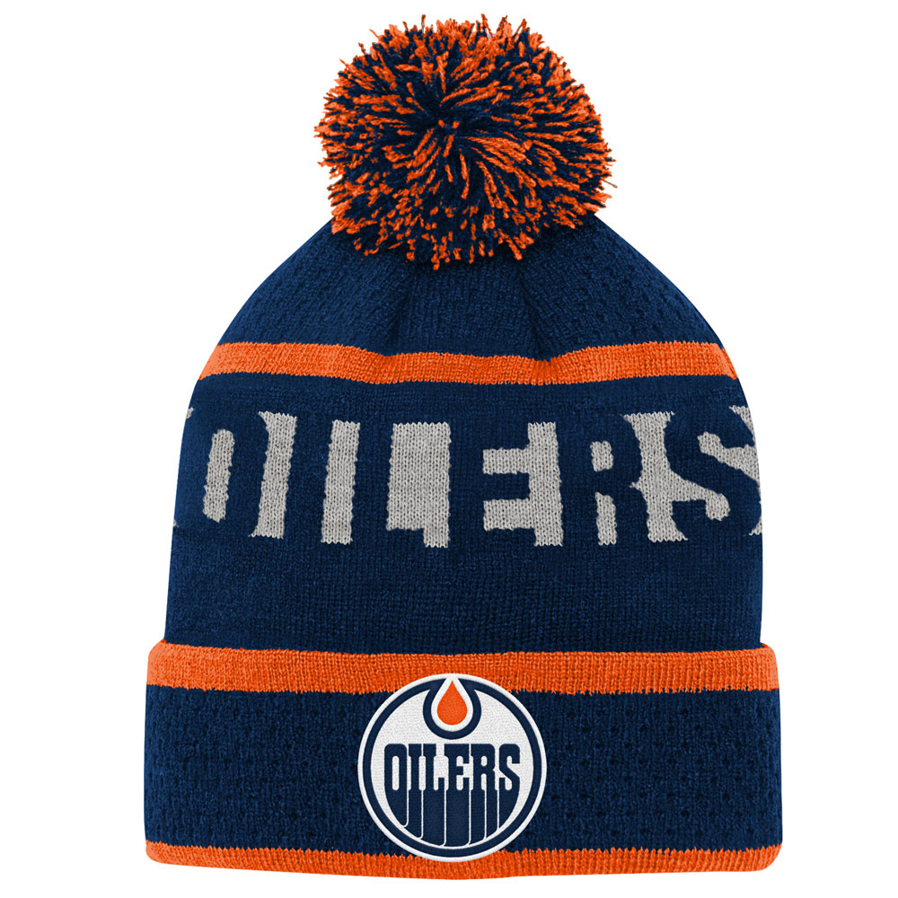 TheSportsDen.ca: Edmonton Oilers Youth Breakaway Jacquard Cuffed Knit ...