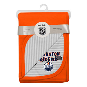 TheSportsDen.ca: Edmonton Oilers 2-Ply Reversible Receiving Blanket by ...