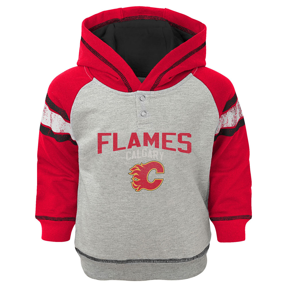 TheSportsDen.ca: Calgary Flames Toddler Classic Stripe Pullover Fleece ...