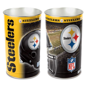TheSportsDen.ca: Pittsburgh Steelers Metal Garbage Can